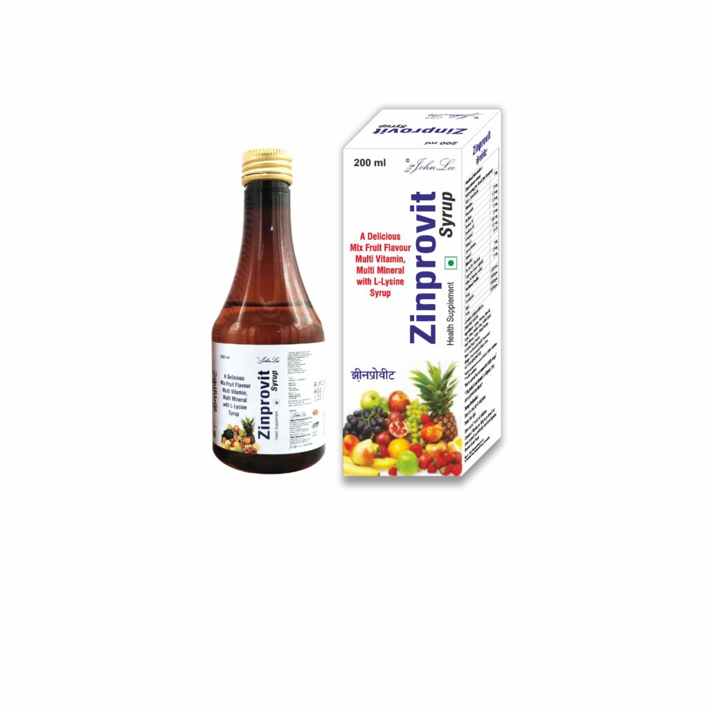Zinprovit Syrup 200ml - Johnlee Pharmaceuticals Pvt. Ltd.