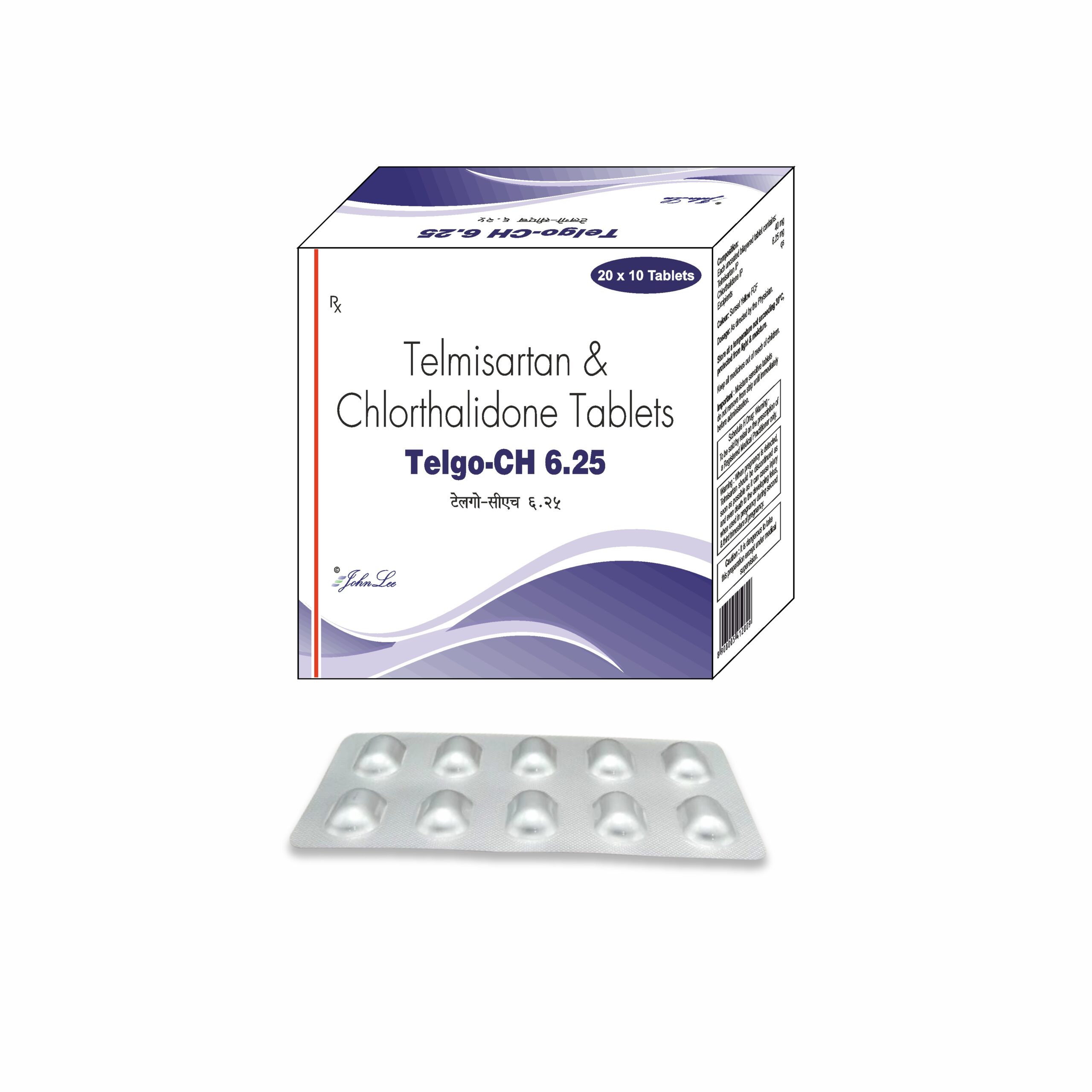 Telgo-CH 6.25 - Johnlee Pharmaceuticals Pvt. Ltd.