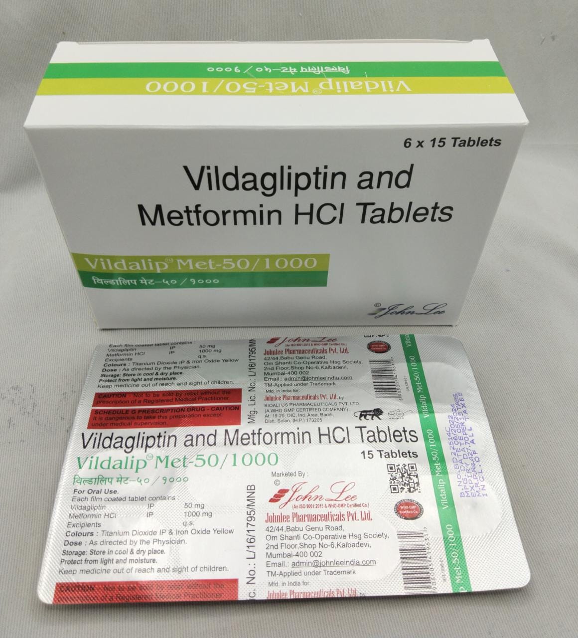 Vildalip Met-50/1000 – Johnlee Pharmaceuticals Pvt. Ltd.