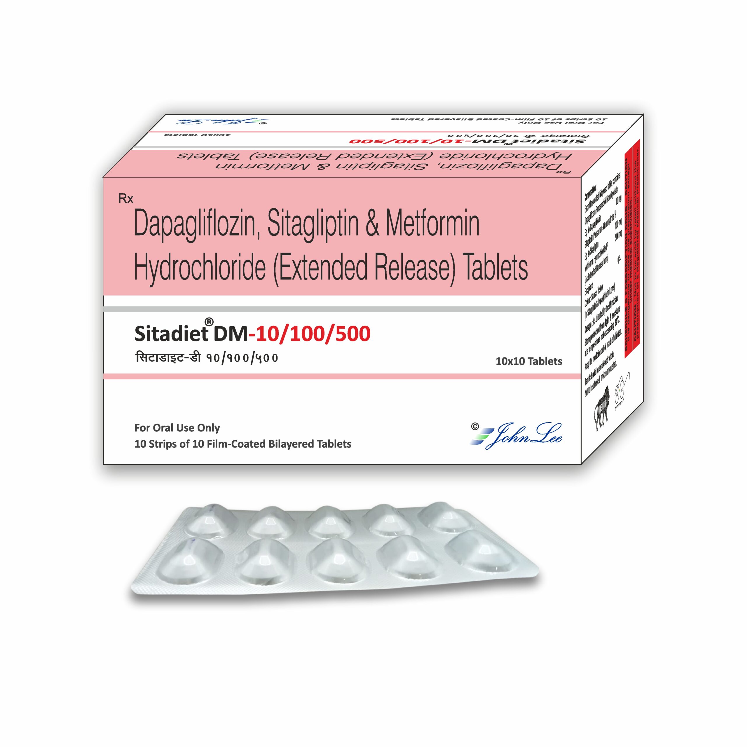 Sitadiet-DM 10/100/500 - Johnlee Pharmaceuticals Pvt. Ltd.
