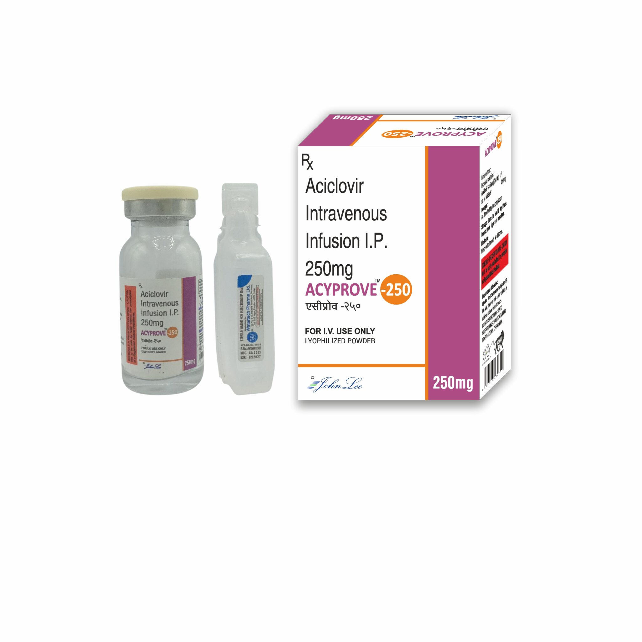 Acyprove-250 Inj - Johnlee Pharmaceuticals Pvt. Ltd.