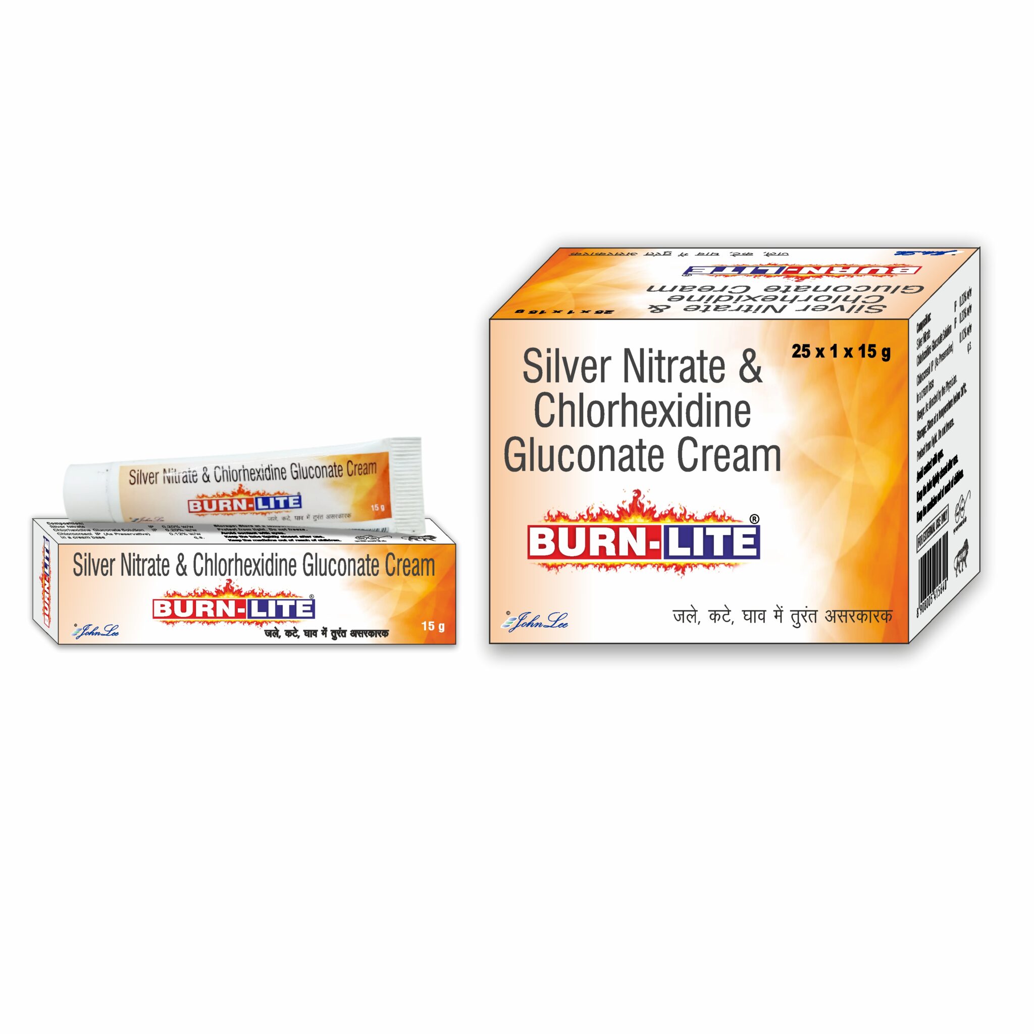 Silver Nitrate +Chlorhexidine Gluconate + Chlorocresol; Burn-Lite