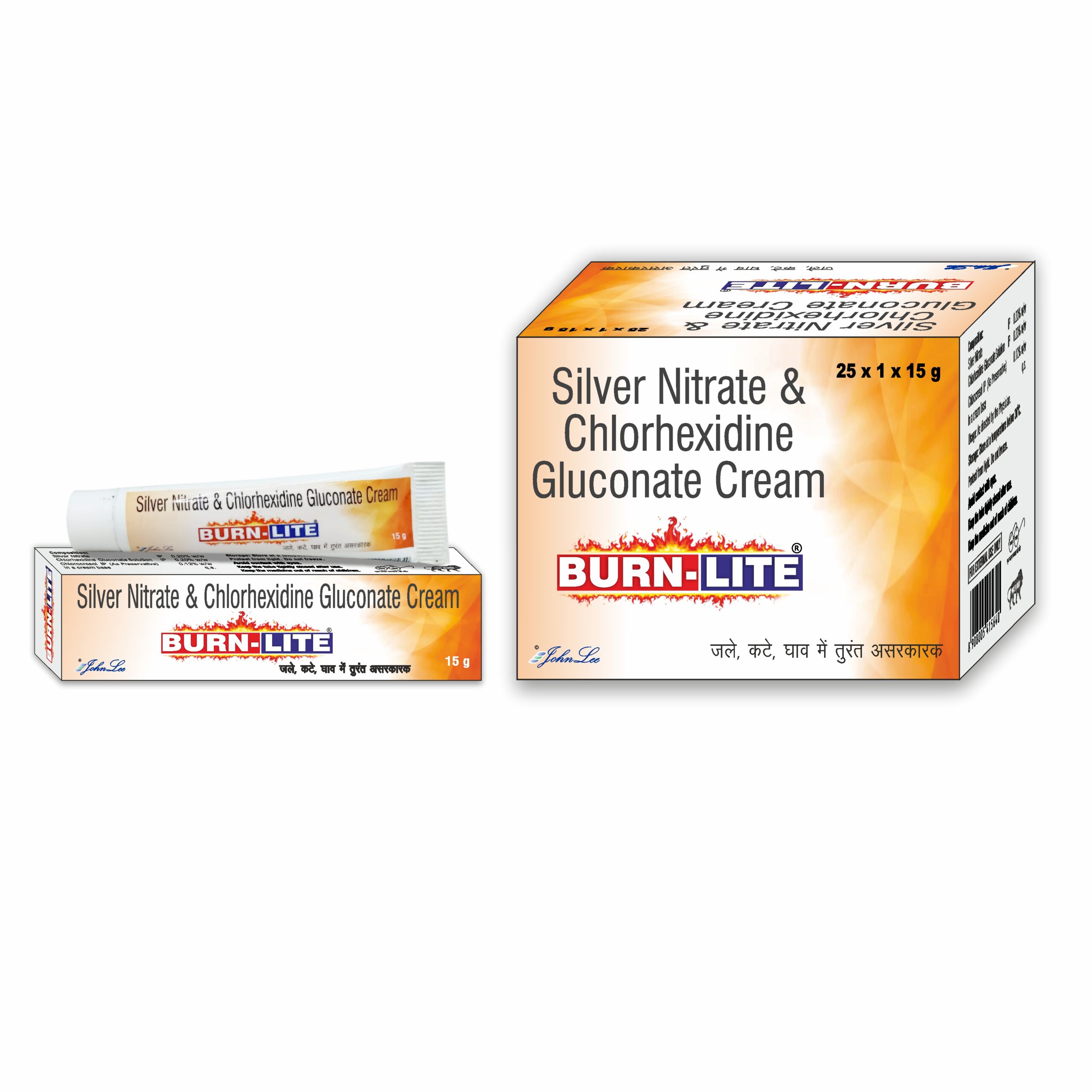 Silver Nitrate +Chlorhexidine Gluconate + Chlorocresol; Burn-Lite