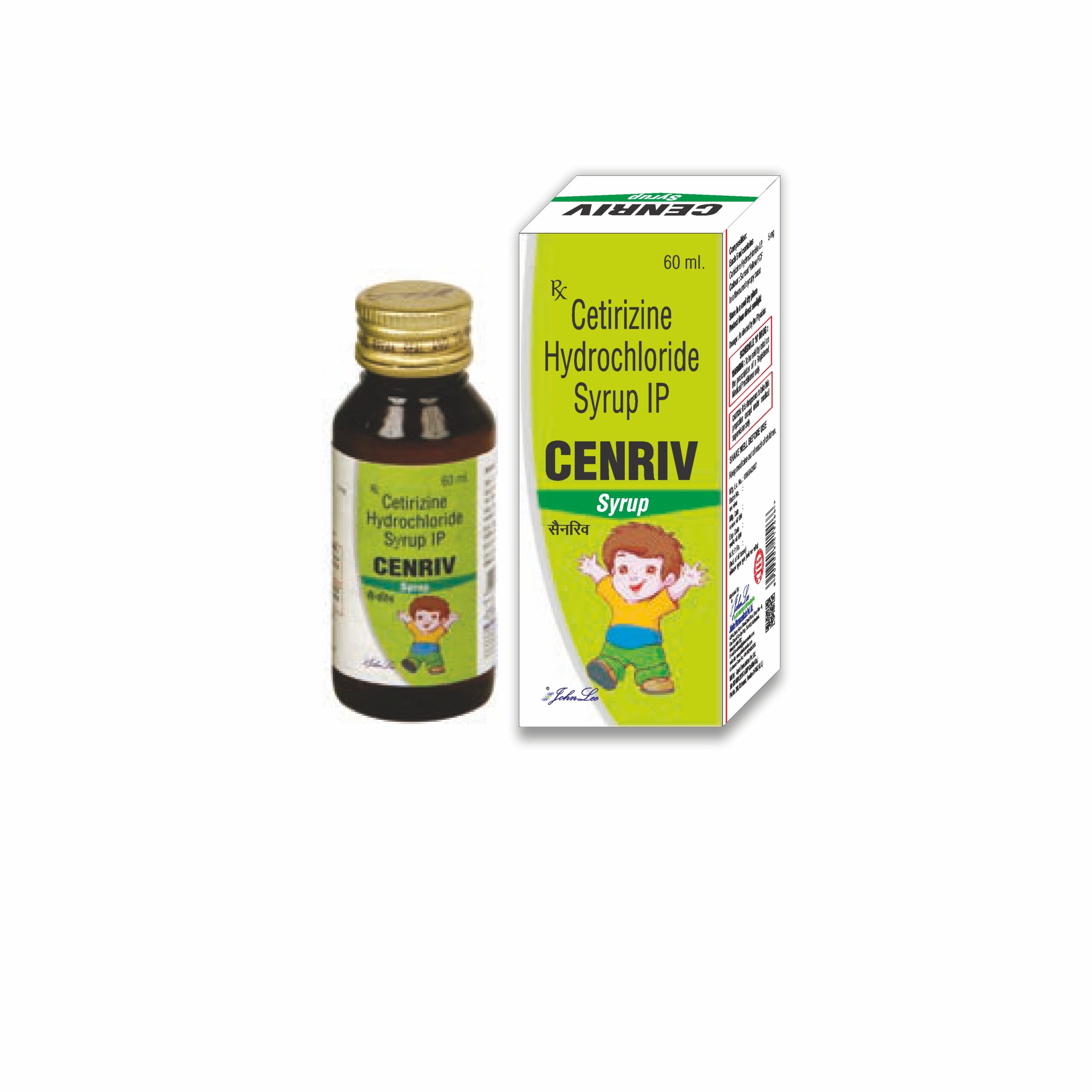 Cetirizine Hydrochloride IP 5 Mg; Cenriv: Treat allergic conditions