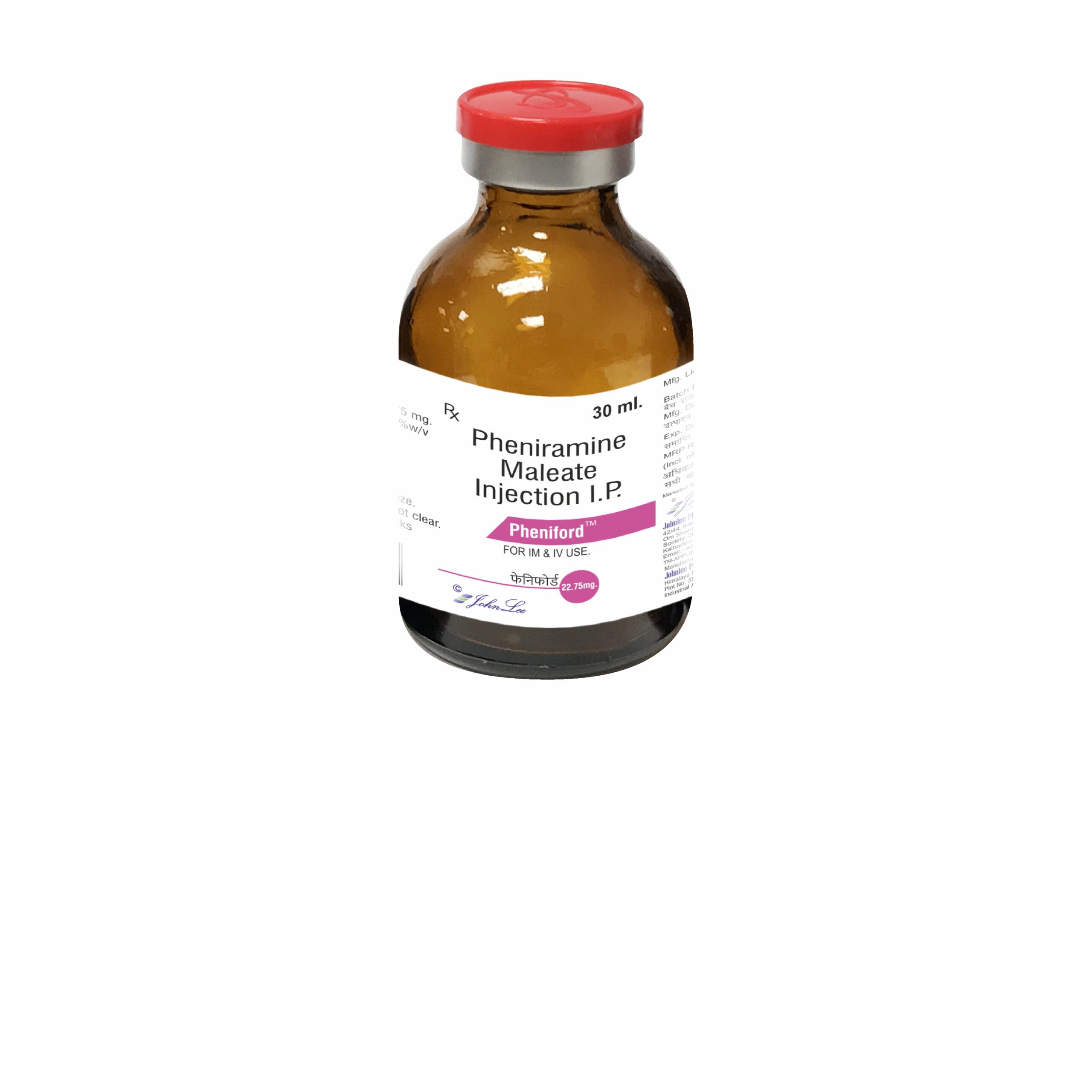 Pheniford Inj - Johnlee Pharmaceuticals Pvt. Ltd.