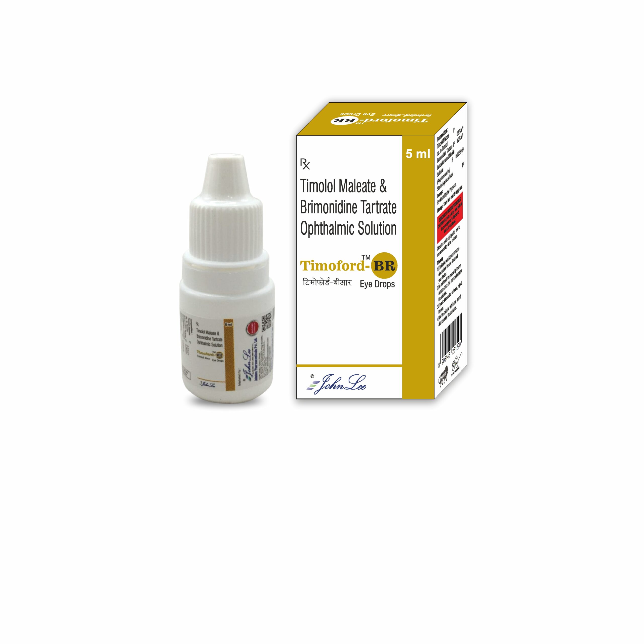 Timolol Maleate + Brimonidine Tartrate; Timoford-BR
