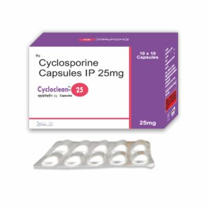 Cyclosporine IP 25 Mg; Cycloclean-25: Johnlee India