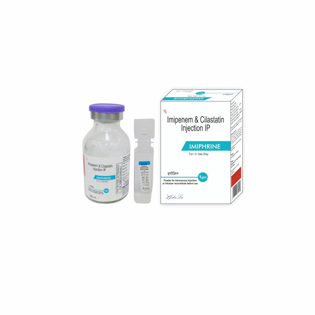 Imipenem IP 500 Mg + Cilastatin Sodium IP 500 Mg; Imiphrine