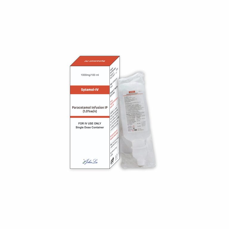 Paracetamol IV 1 GM/100ML; Sytamol-IV: Pain Relief: Johnlee