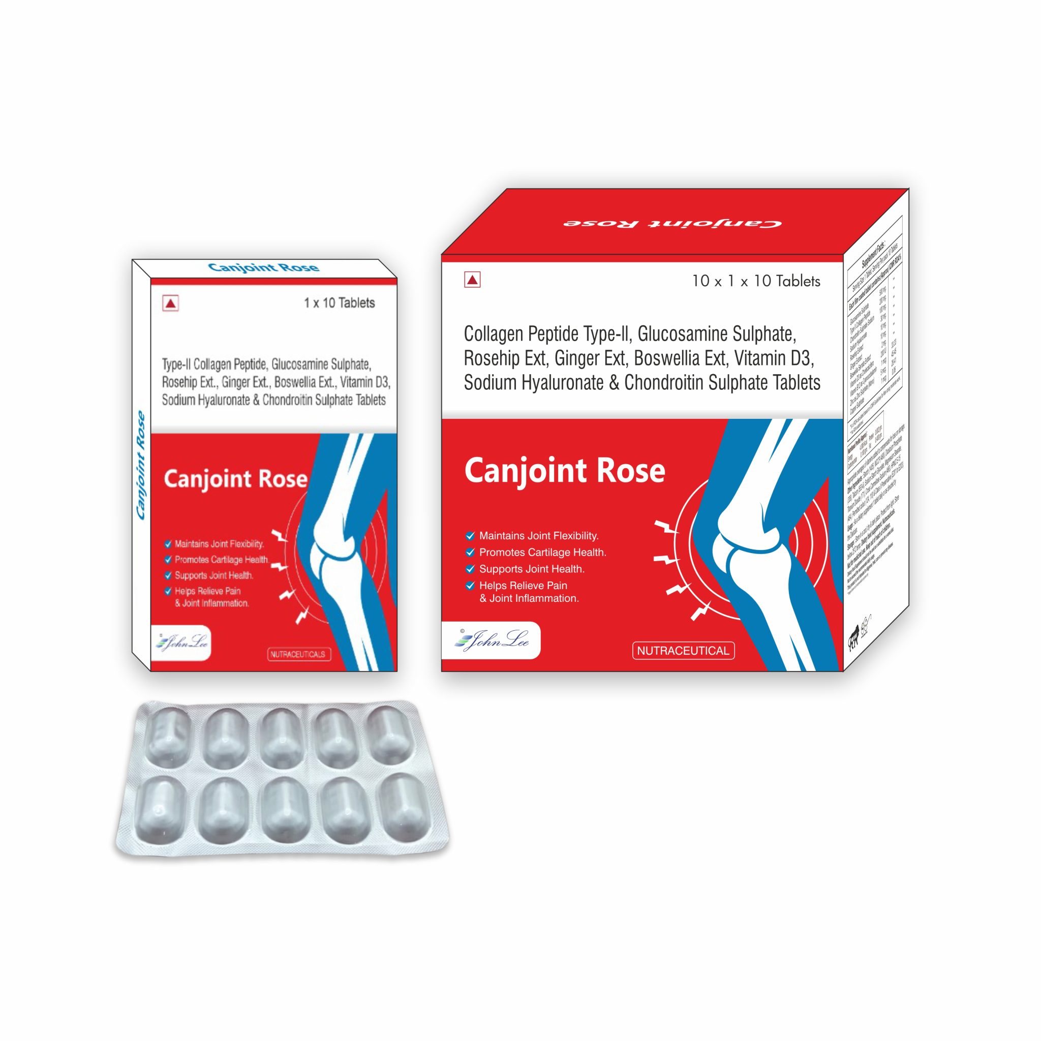 Canjoint-Rose; Glucosamine Sulphate + Type II Collagen Peptide ...